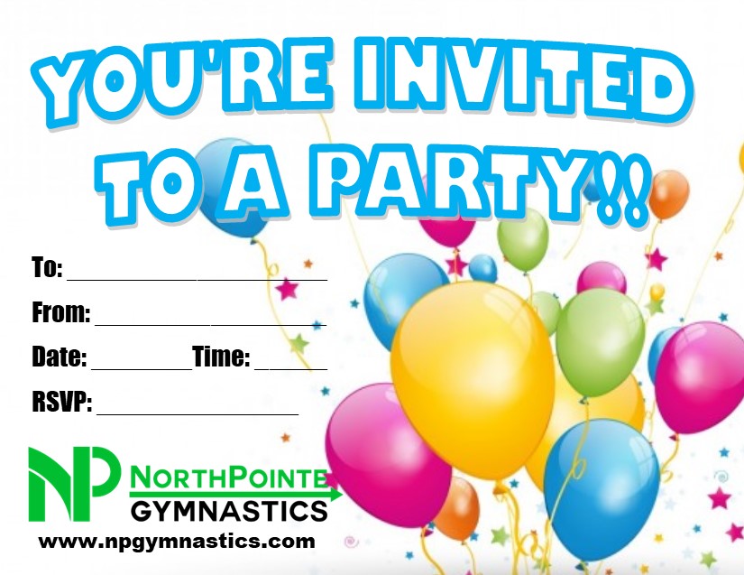 Parties - NorthPointe Gymnastics